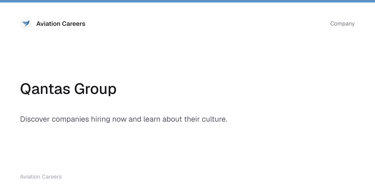 Qantas Group | Aviation Careers